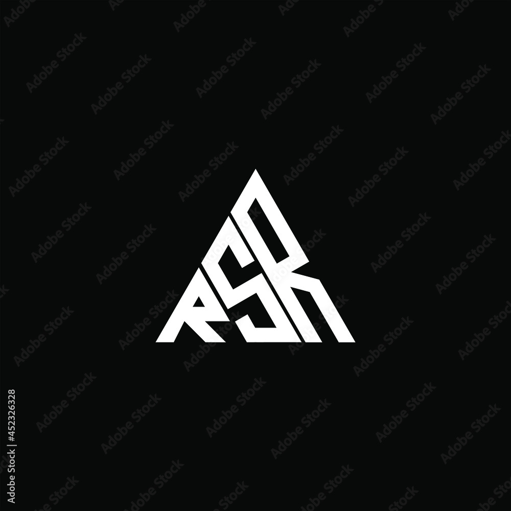 RSR letter logo creative design. RSR unique design Stock Vector | Adobe ...
