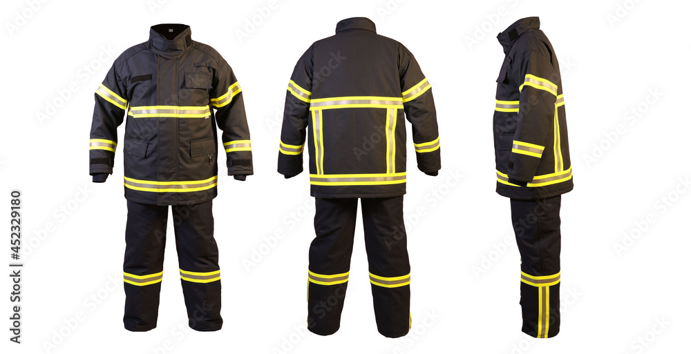 Firefighter uniforms, these safety suits are made of heat and fire ...