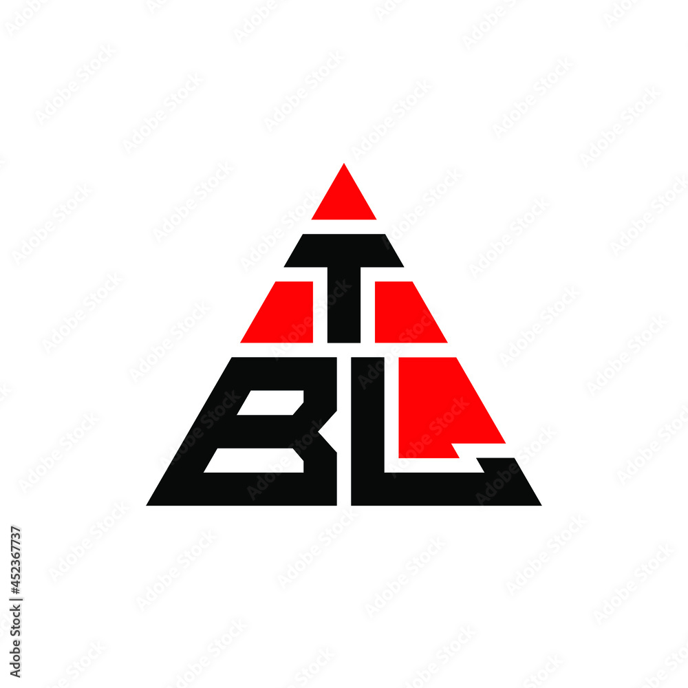 TBL triangle letter logo design with triangle shape. TBL triangle logo ...