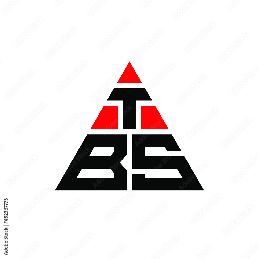 TBS triangle letter logo design with triangle shape. TBS triangle logo ...