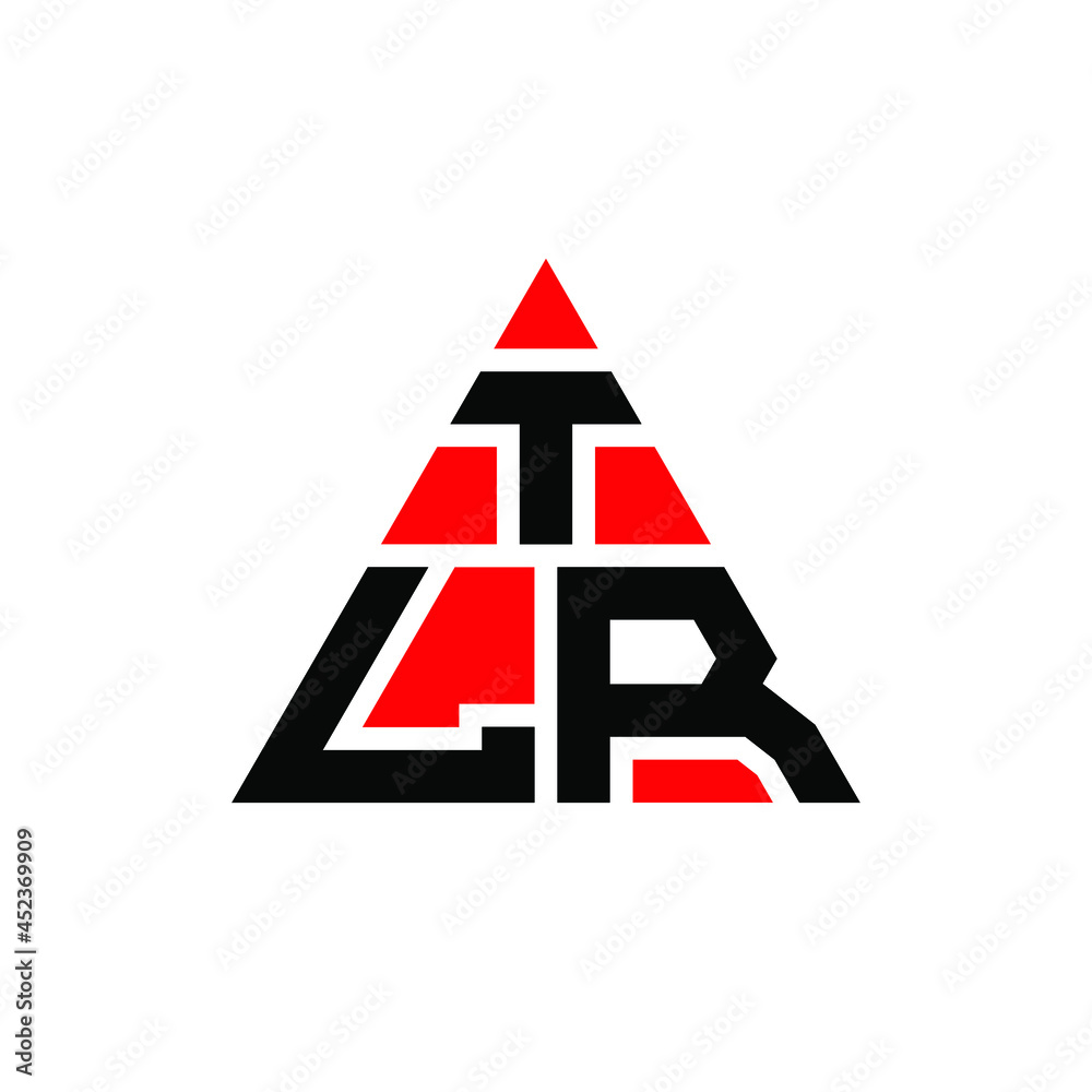 TLR triangle letter logo design with triangle shape. TLR triangle logo ...