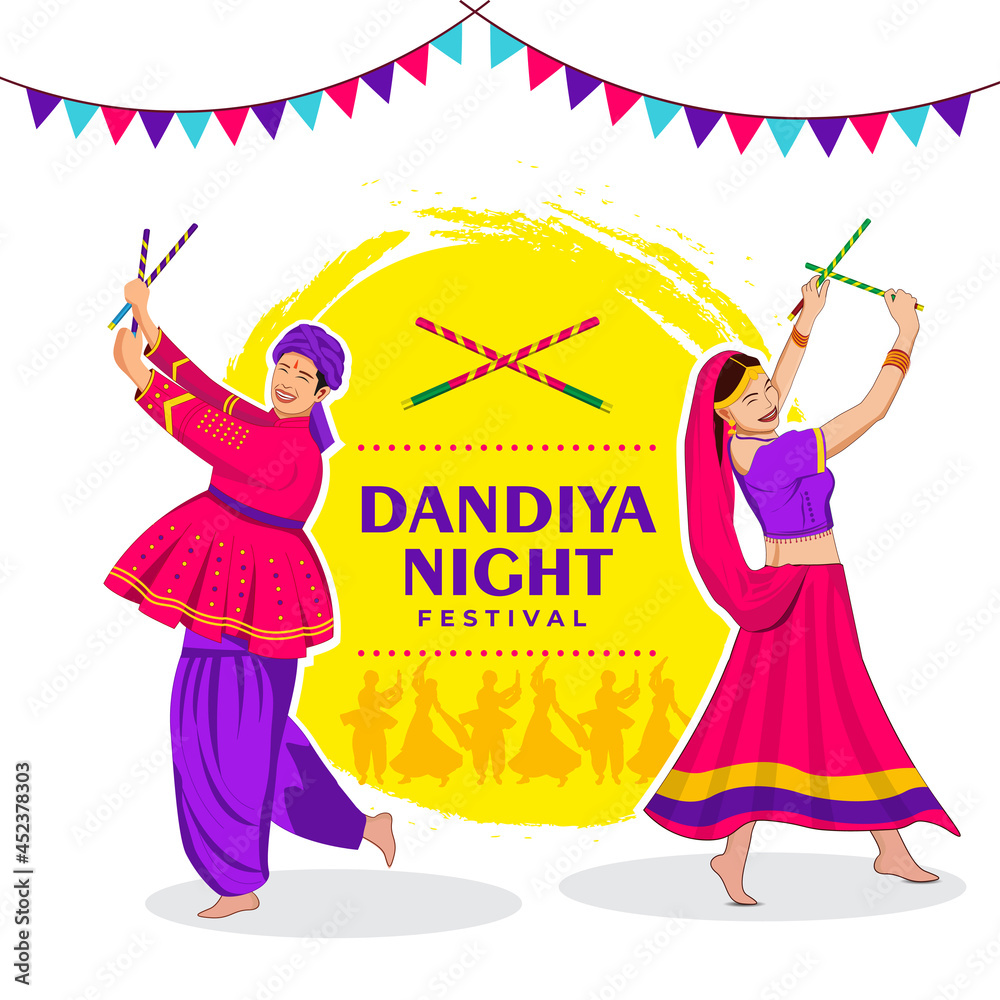 Dandiya Vector