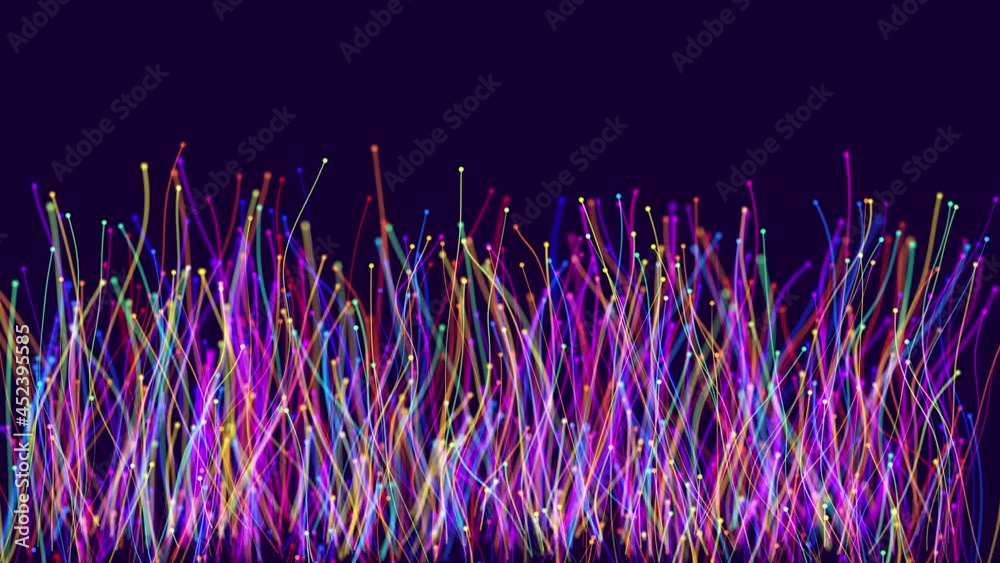 Flow of particles form wall. Luma matte as alpha channel. Motion design ...