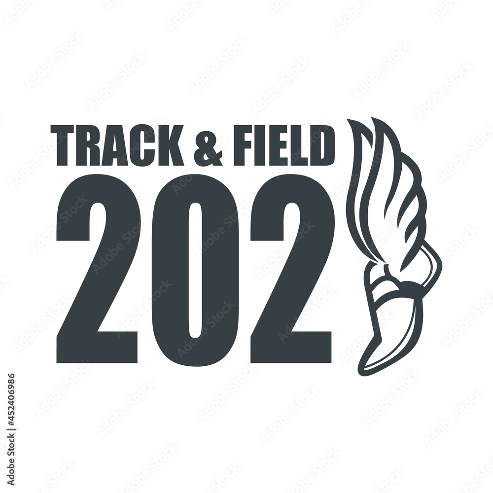 Track and Field, Track logo, Winged shoe, Sports Design. Track and ...