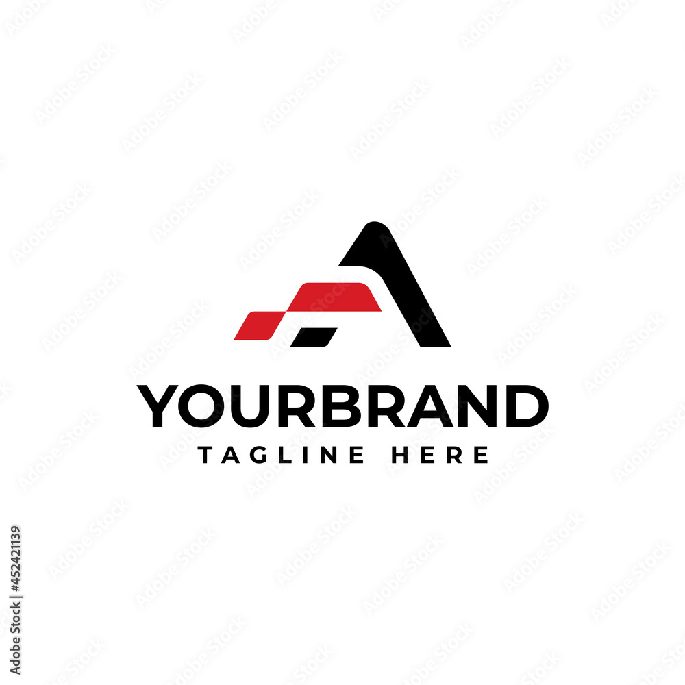 Letter A Logo, perfect for your corporate identity. Racing logo design ...