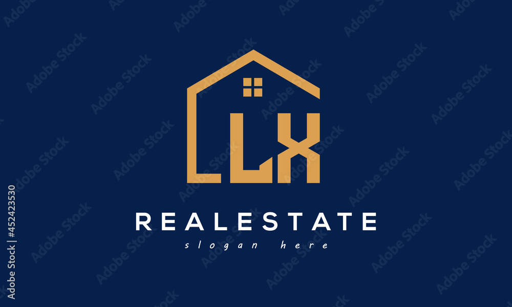 LX letters real estate construction logo vector Stock Vector | Adobe Stock