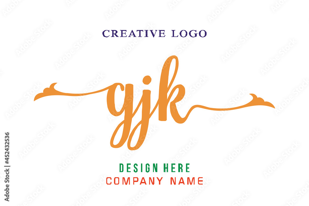 GJK lettering logo is simple, easy to understand and authoritative Stock Vector | Adobe Stock