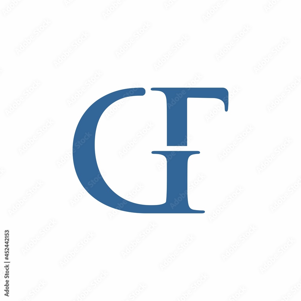LETTER GF UNIQUE LOGO TEMPLATE Stock Vector | Adobe Stock