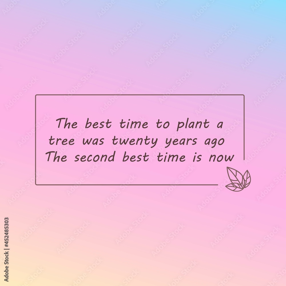 Motivating and Inspiring Quotes with Pastel Color Background Stock ...