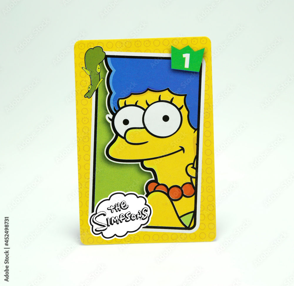 Foto de The Simpsons. Marge Simpson. Homer's wife. Playing card with ...