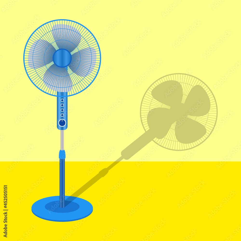 Electric Fan Stand Fan ventilation indoor devices temperature adjusting ...