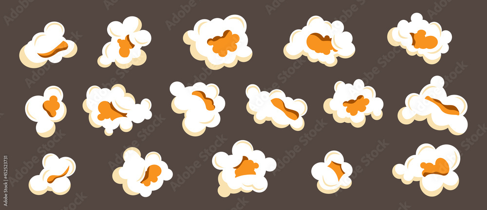 Single Popcorn Cartoon