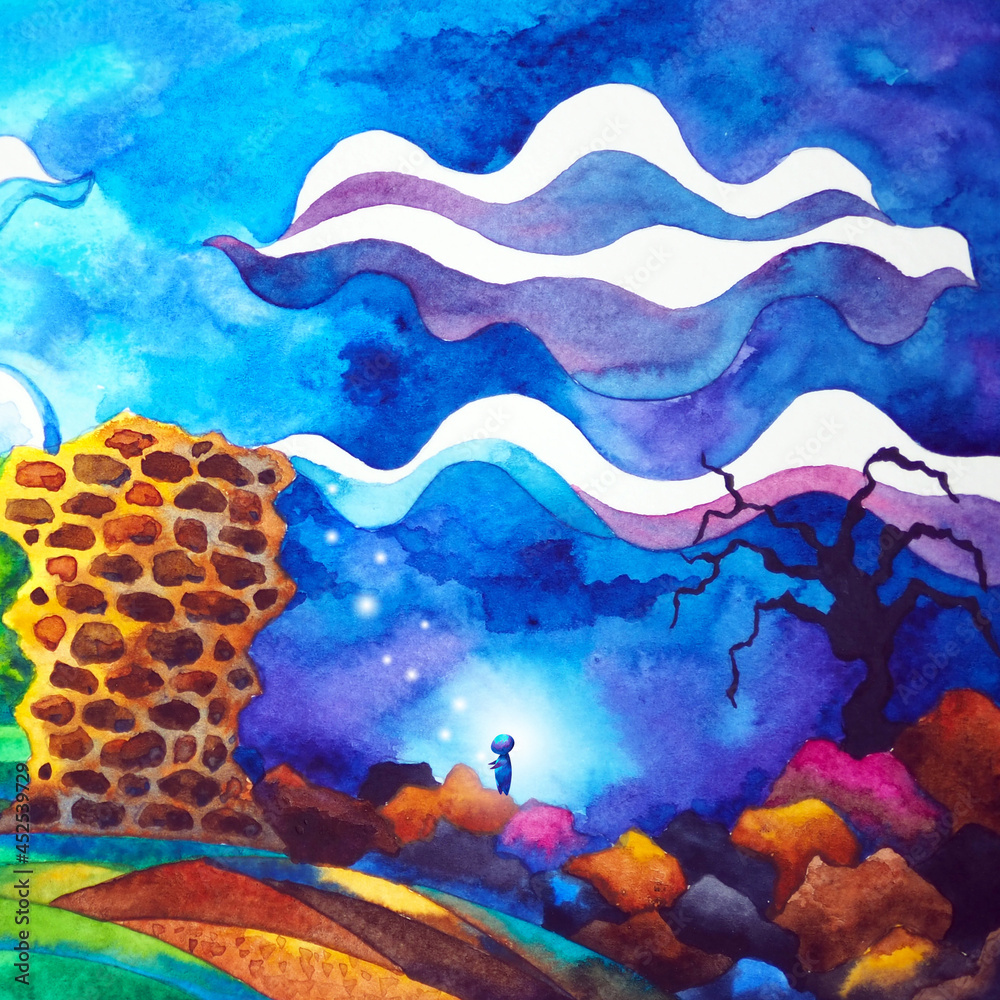 Abstract Contrast Painting