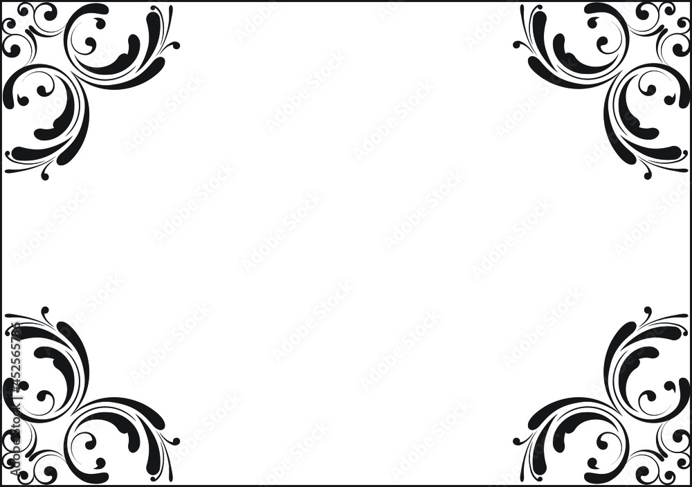 Beautiful Borders And Frames For Projects Black And White