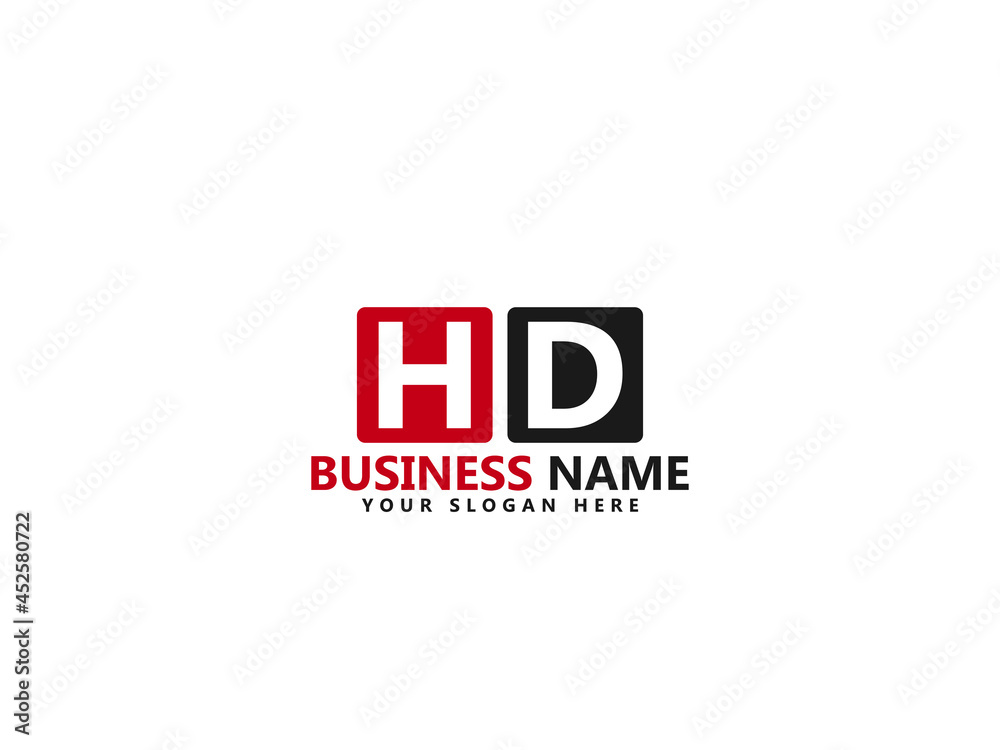 Letter HD logo, hd logo icon design vector for all kind of use Stock ...