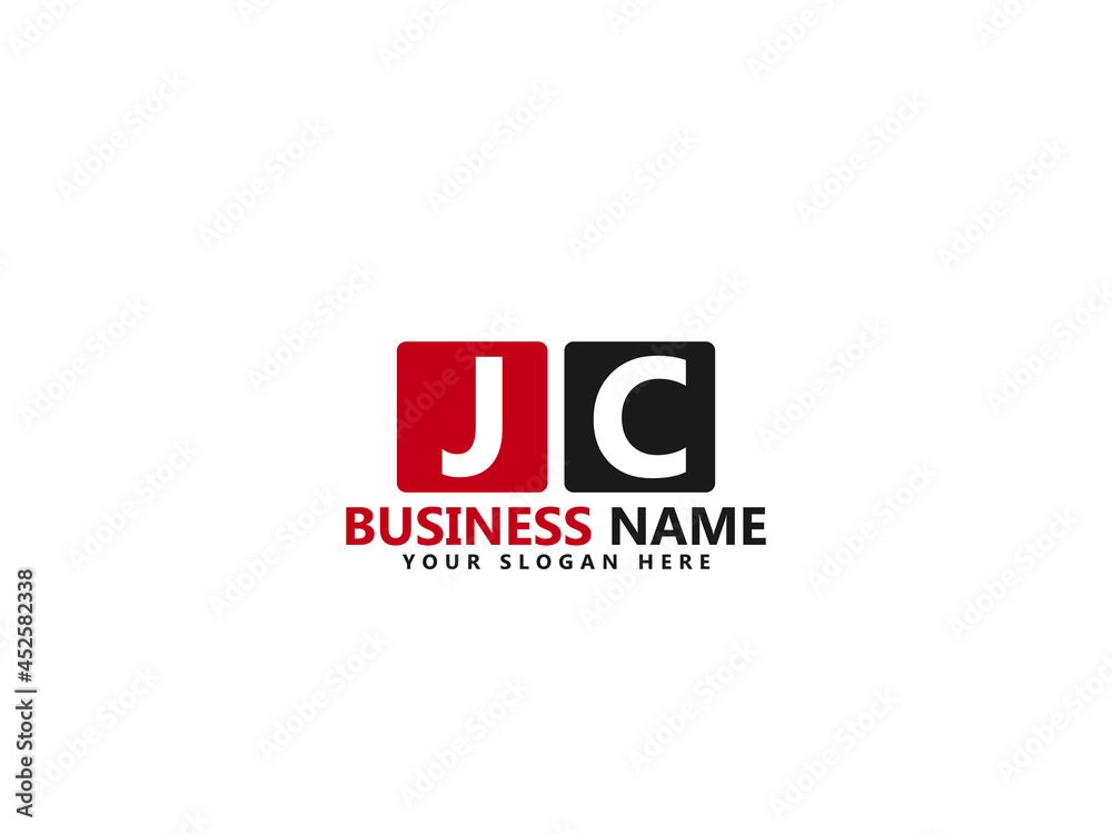 Letter JC logo, jc logo icon design vector for all kind of use Stock ...
