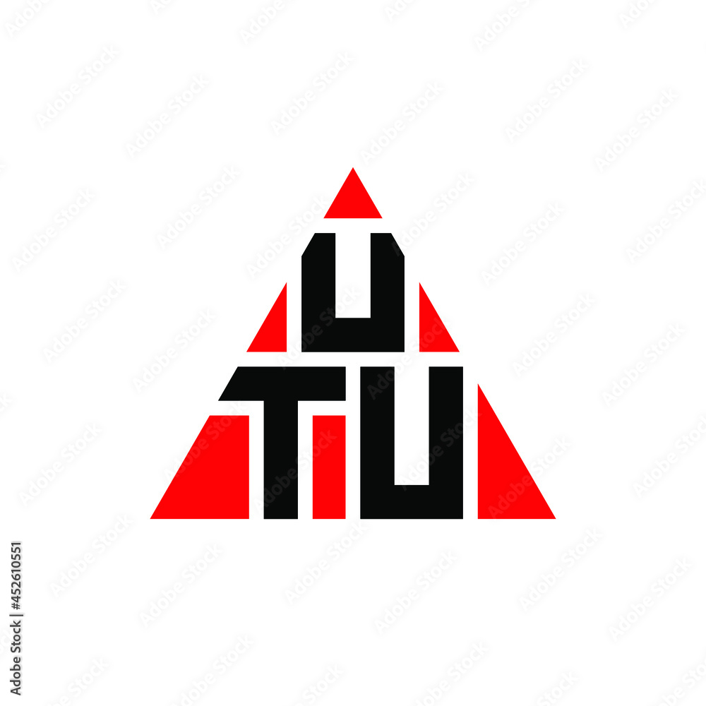 UTU triangle letter logo design with triangle shape. UTU triangle logo ...