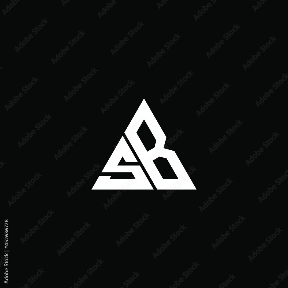 SB letter logo creative design. SB unique design Stock Vector | Adobe Stock