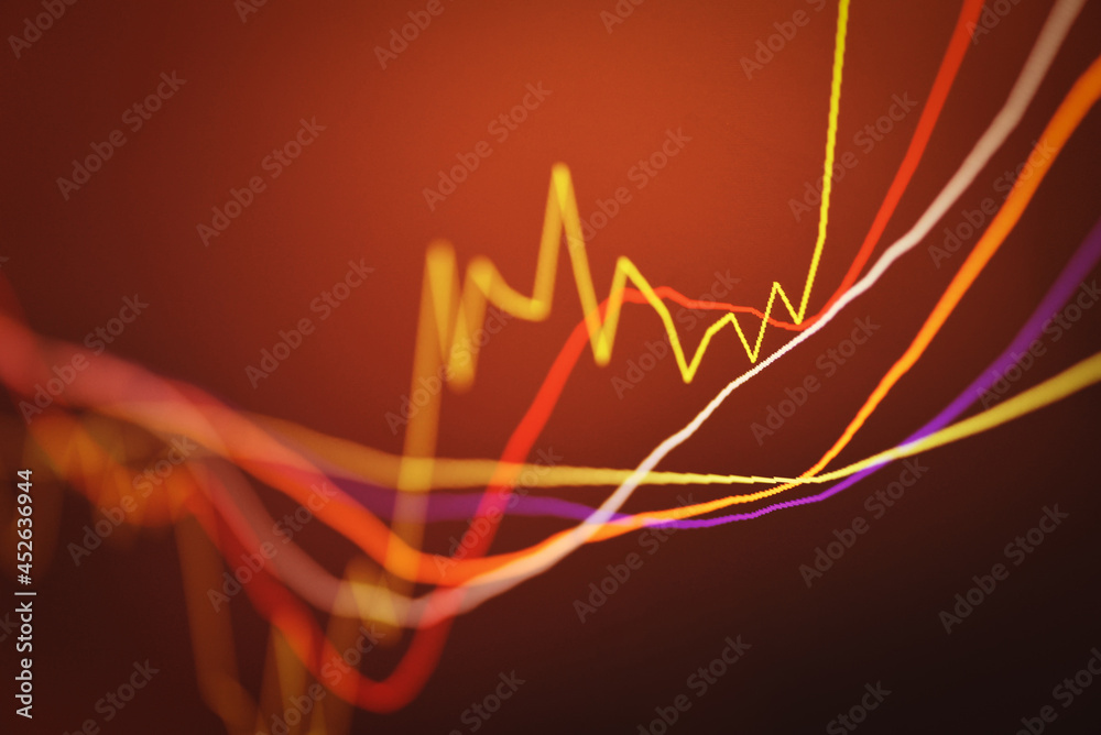 Stock trading graphic design for financial investment trade, Forex ...