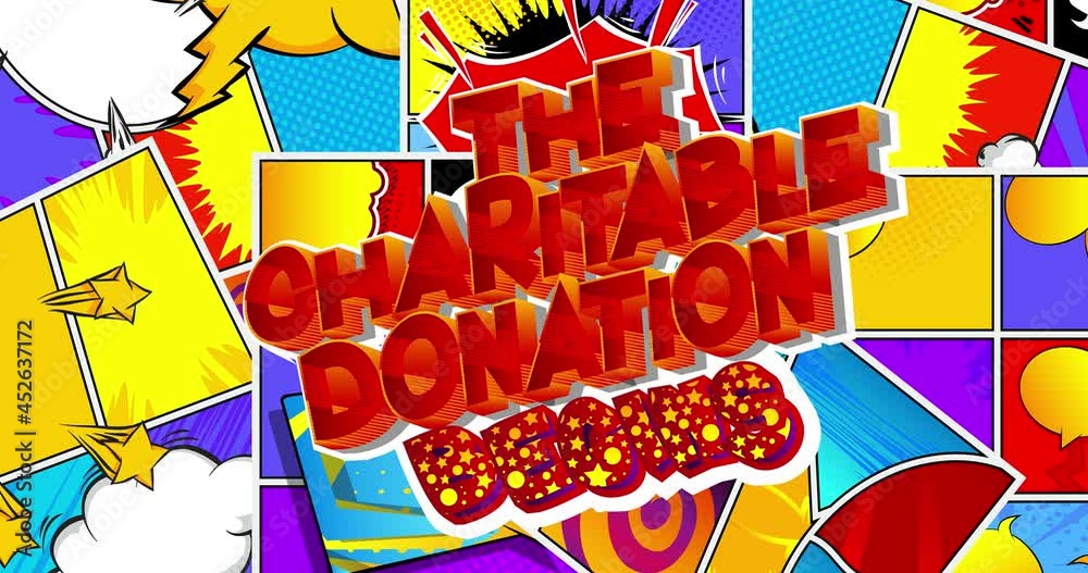 The Charitable Donation Begins. Motion poster, invitation. 4k animated ...