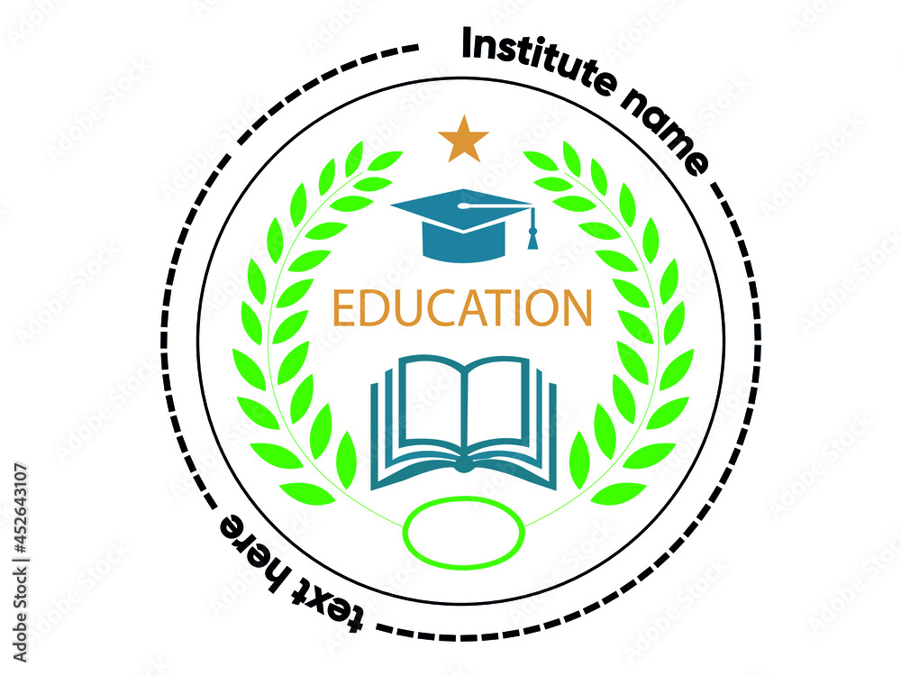 Government institute monogram logo ( vector file ). Set of labels Stock ...