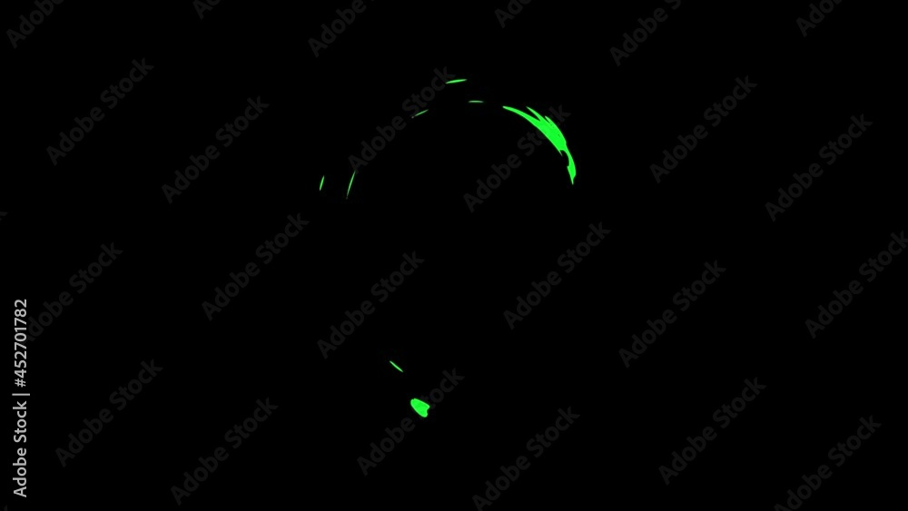 Motion element splash and swoosh fx done in a 2D style. Overlay onto ...