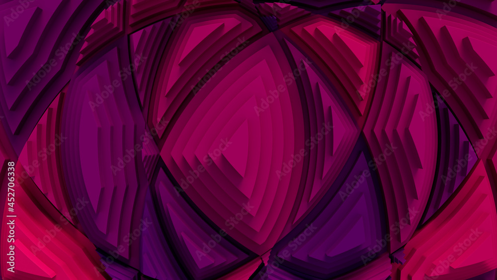 Pink and Purple Tech Background with a Geometric 3D Structure. Clean ...