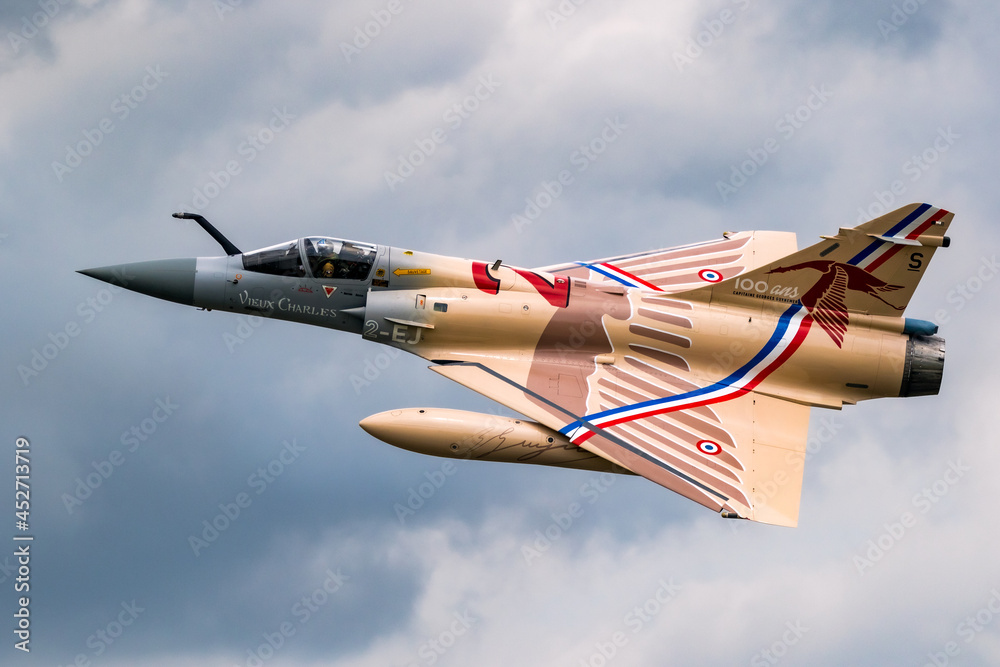 Special painted French Air Force Dassault Mirage 2000 fighter jet plane ...