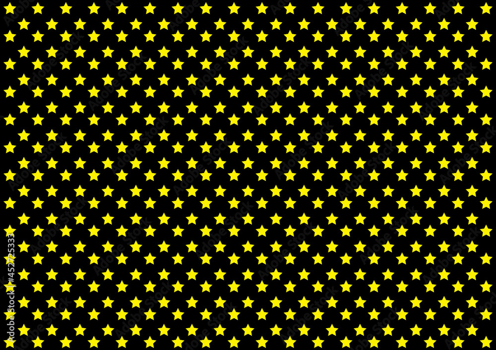 Seamless beautiful pattern of yellow stars on a black background ...