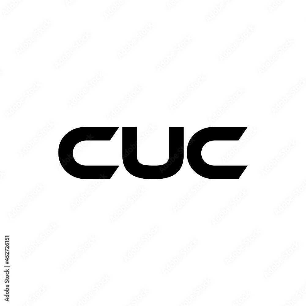CUC letter logo design with white background in illustrator, vector ...