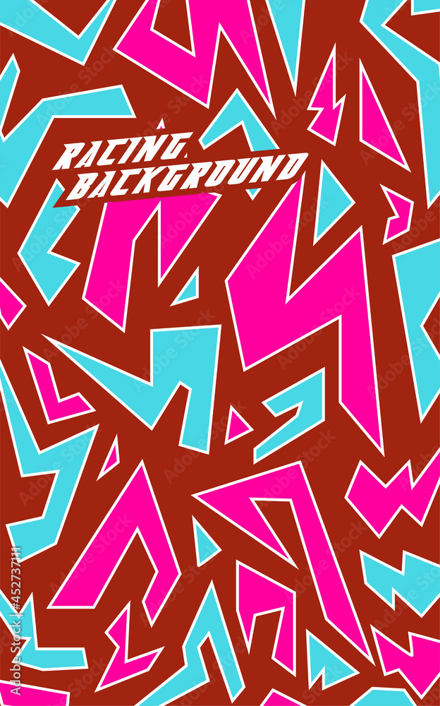 Abstract geometric backgrounds for sports and games. Abstract racing ...