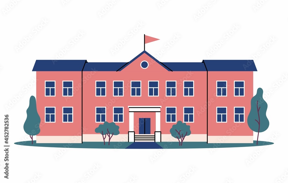 Simple School Building Icon