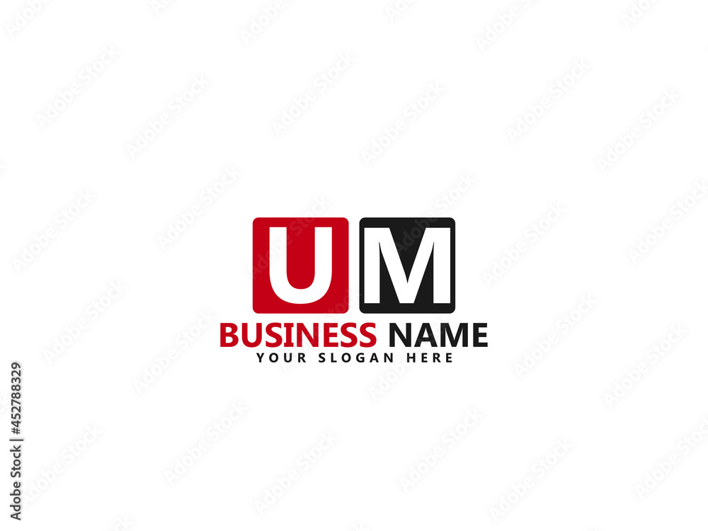 Vetor de UM U&M Letter Type Logo Image, um Logo Letter Vector Stock do ...