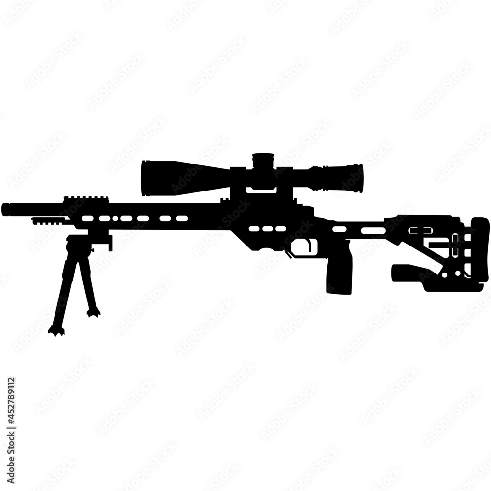 Precision rifle, military sniper rifle Gun .22lr V22 Rifle featuring an ...