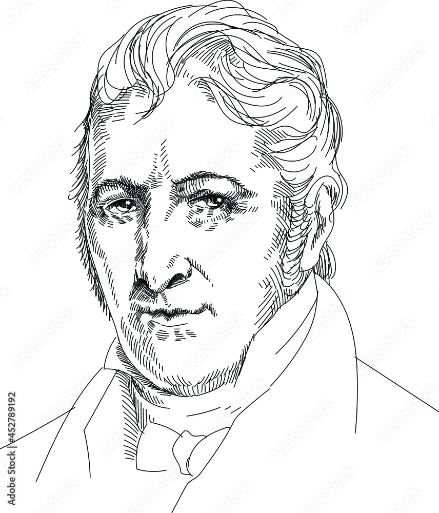 Vektorová grafika „Eli Whitney - American inventor and industrialist ...