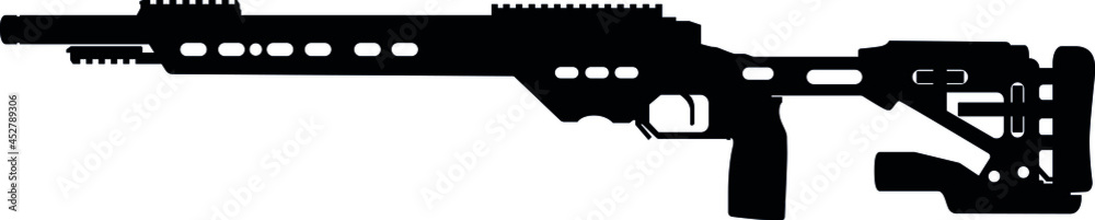 Precision rifle, military sniper rifle .22lr V22 Rifle featuring an 18 ...