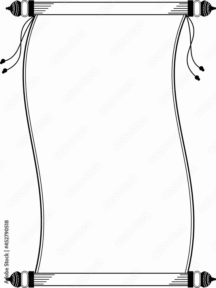 Vertical Scroll Clip Art