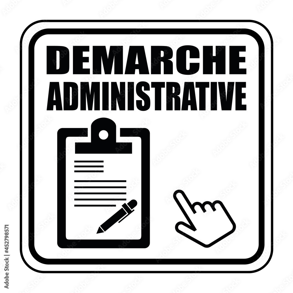 Logo démarche administrative. vector de Stock | Adobe Stock