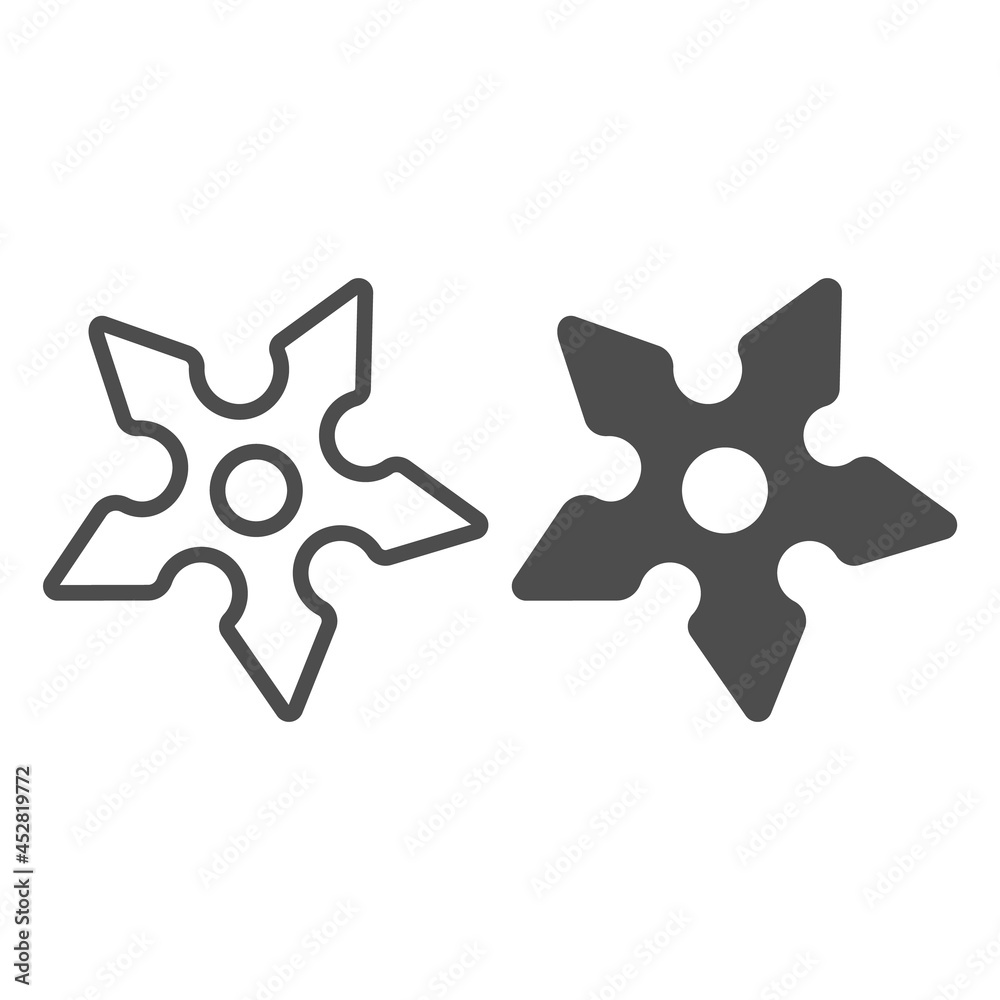 Ninja Star Outline