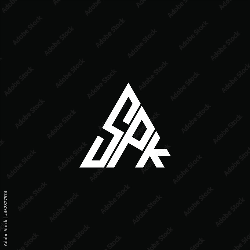 SPK letter logo creative design. SPK unique design Stock Vector | Adobe ...