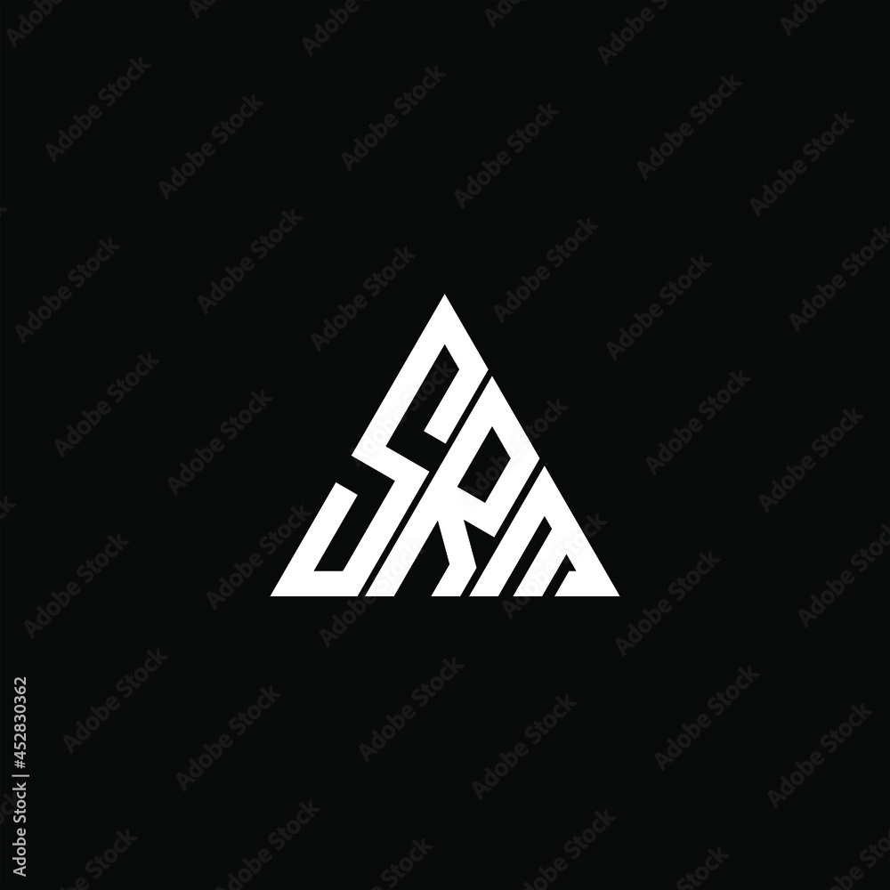 SRM letter logo creative design. SRM unique design Stock Vector | Adobe ...