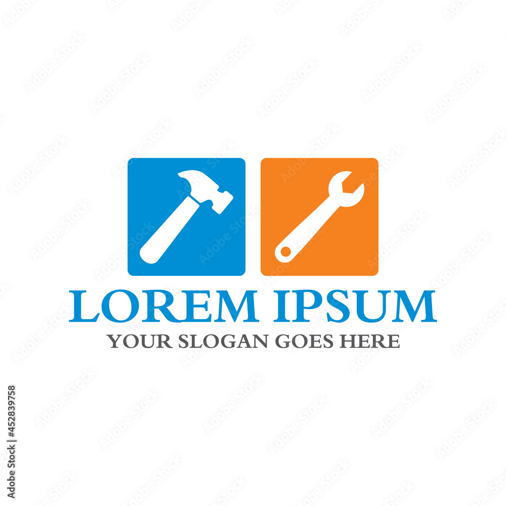 mechanic logo , industrial logo vector Stock Vector | Adobe Stock