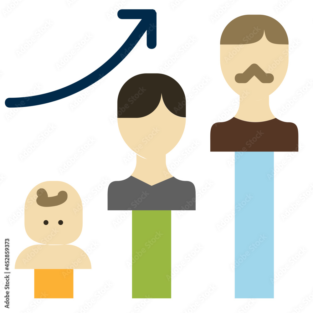 population flat icon Stock Vector | Adobe Stock
