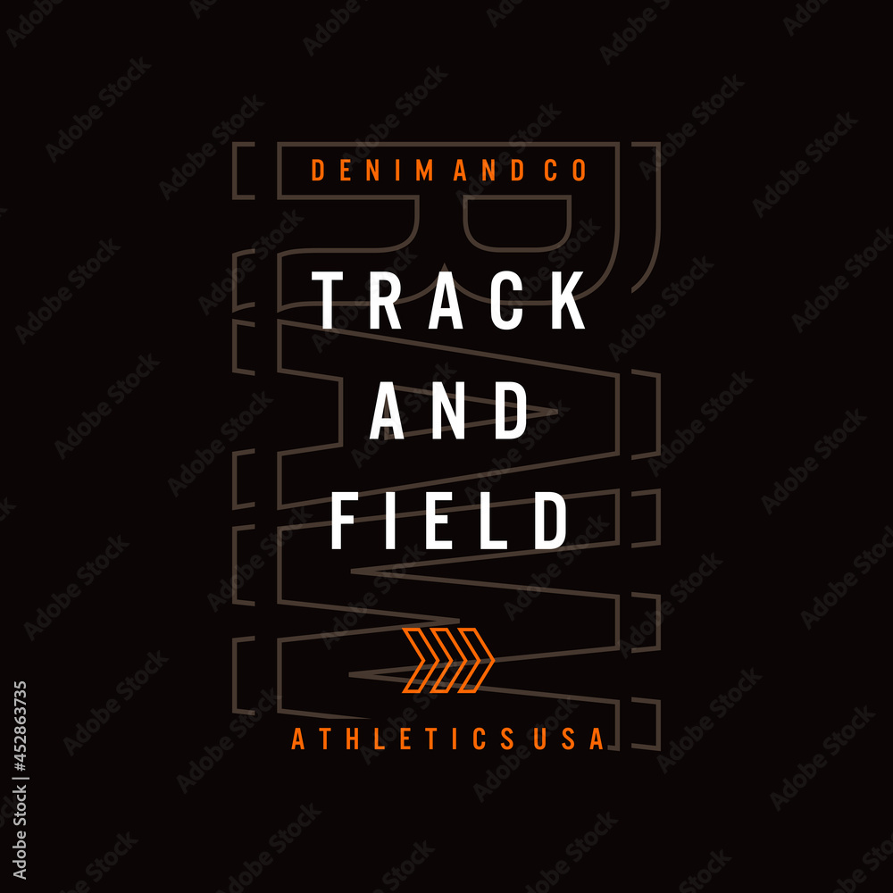 Track And Field Graphic Design