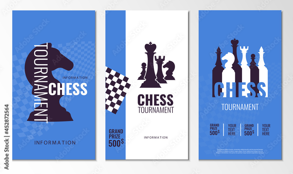 Vector illustration about chess tournament, match, game. Use as ...