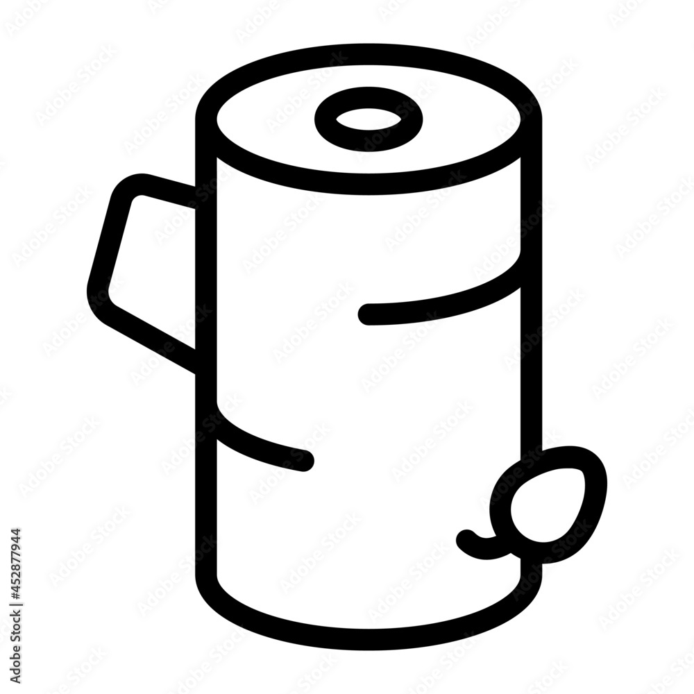 Log icon with outline style. Suitable for website design, logo, app and ...