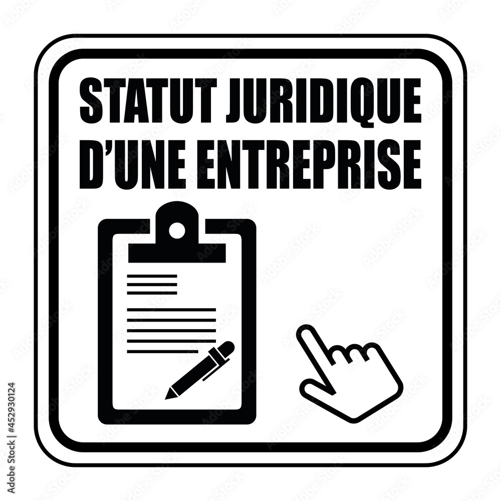 Logo statut juridique d'une entreprise. Stock Vector | Adobe Stock