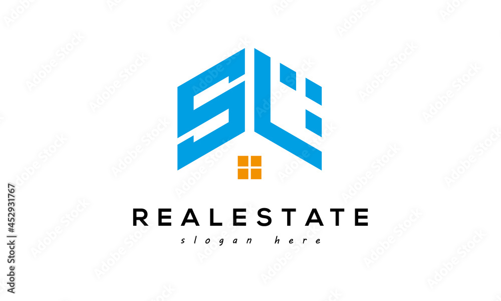 SL letters real estate construction logo vector Stock Vector | Adobe Stock