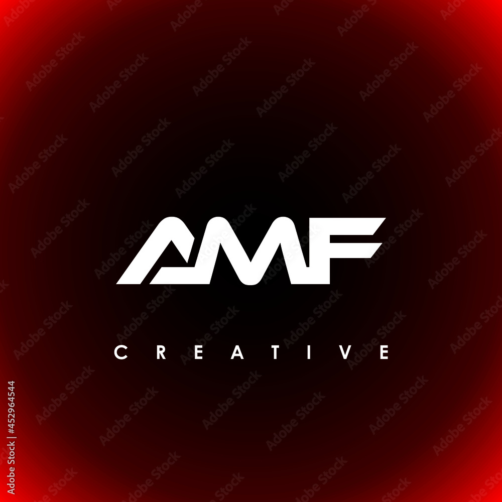 AMF Letter Initial Logo Design Template Vector Illustration Stock ...
