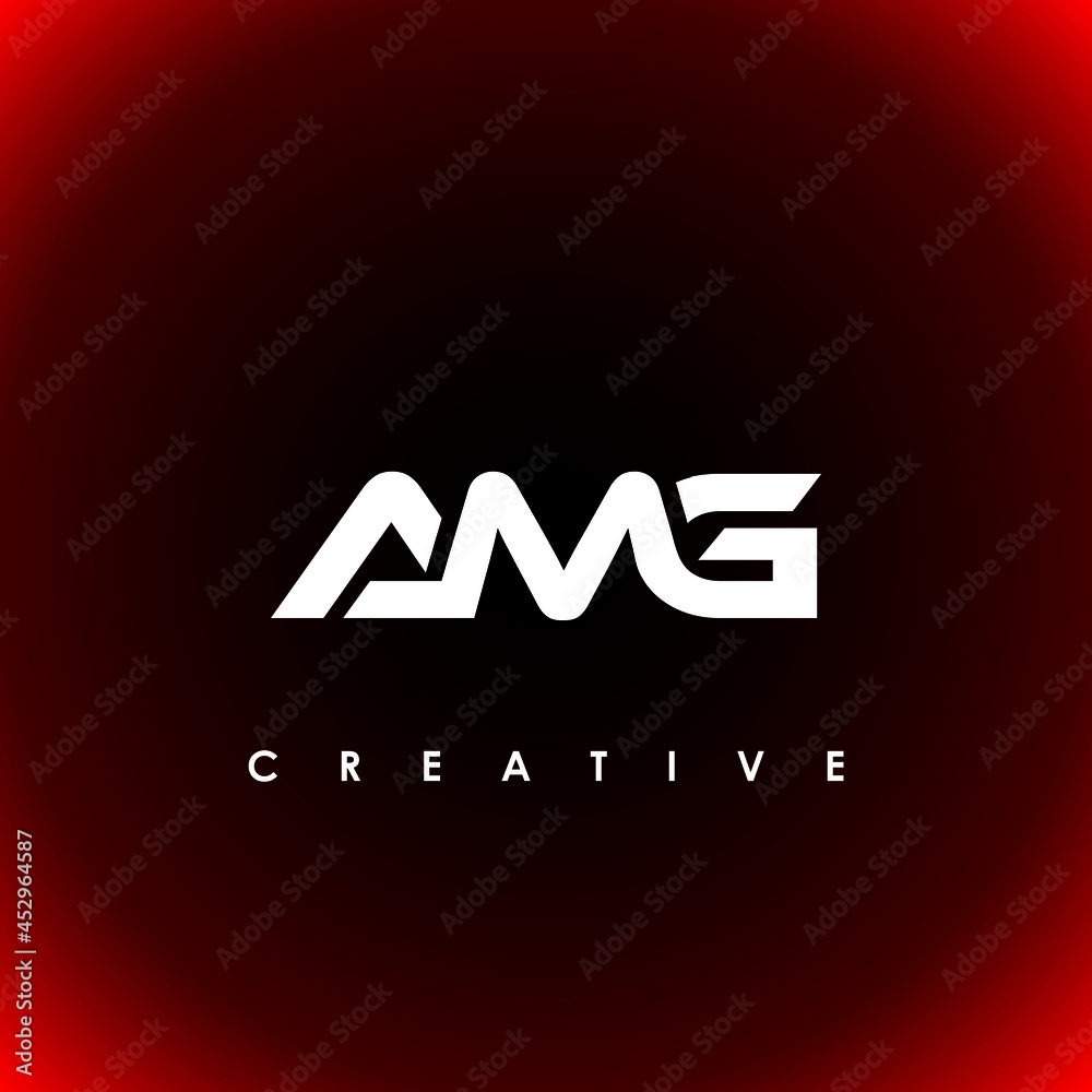 AMG Letter Initial Logo Design Template Vector Illustration Stock ...